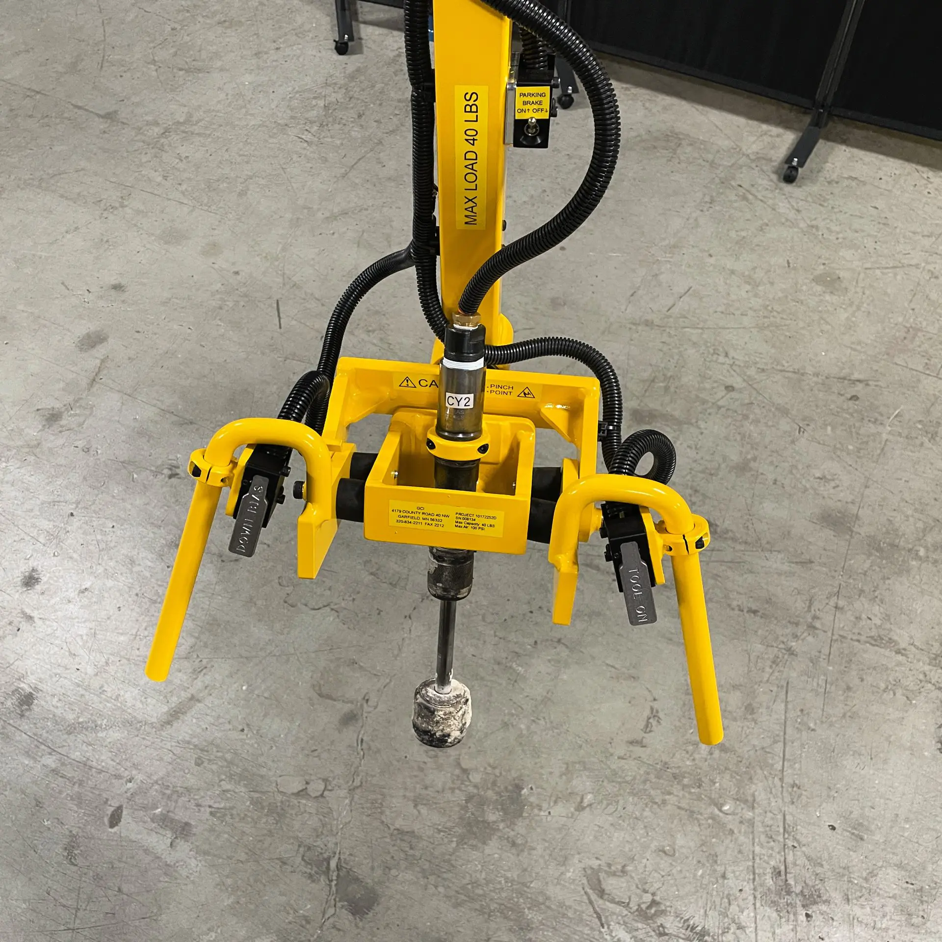 Manipulator Arm to Absorb Sand Compactor Vibrations - GCI